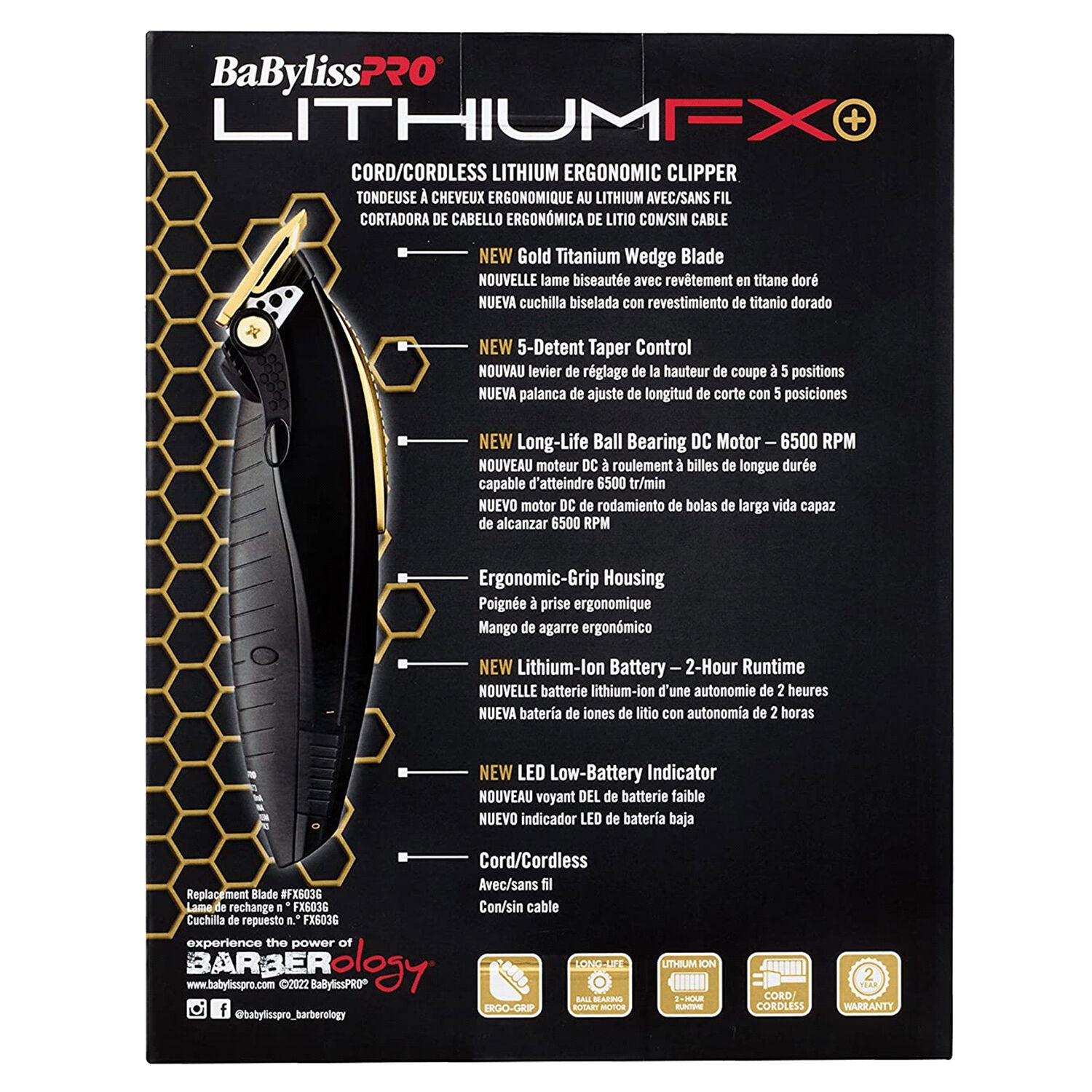 FX673NS LithiumFX Clipper - BaBylissPRO | CosmoProf