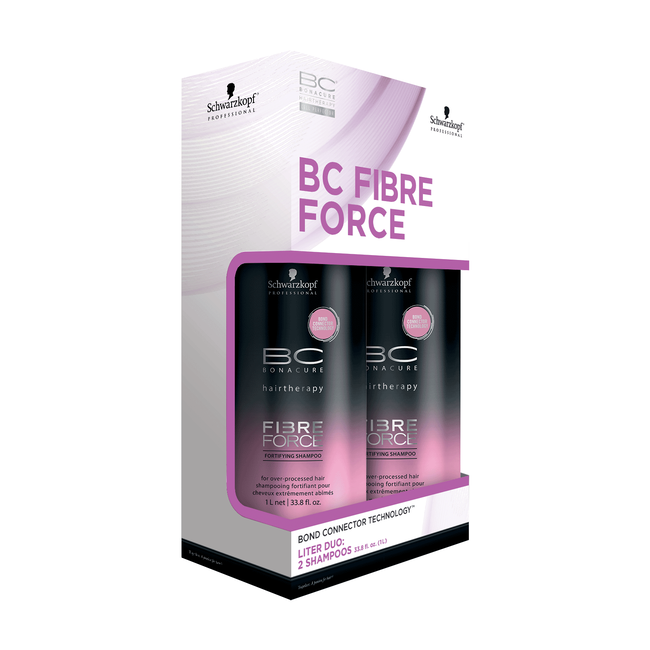 Bonacure Fibre Force Shampoo, Pump Liter Duo - Schwarzkopf Professional ...