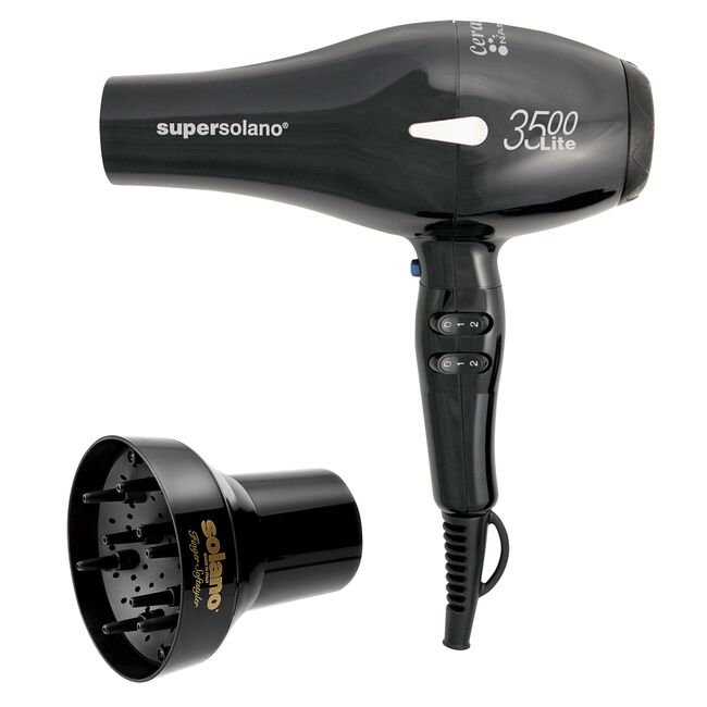 Supersolano Lite Dryer w/finger Softstyler Diffuser - Solano | CosmoProf