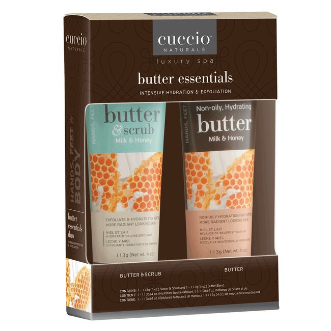 Cuccio Milk & Honey Butter Blend and Butter Scrub - Cuccio Cina Pro ...