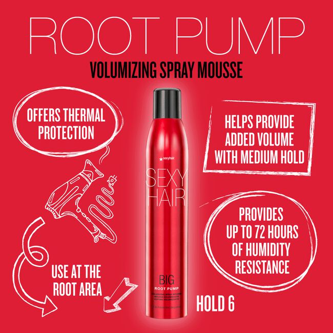 Big Sexy Hair Root Pump Volumizing Spray Mousse - Sexy Hair Concepts ...