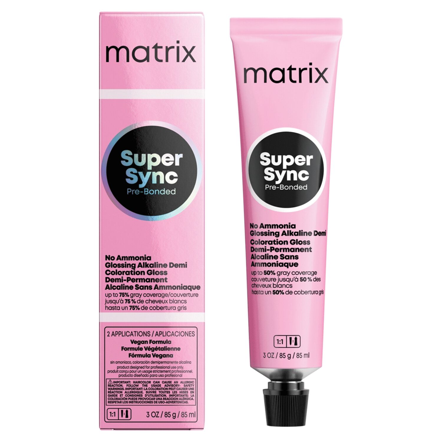 Super Sync Pre-Bonded Alkaline Demi-Permanent Hair Color - Matrix ...