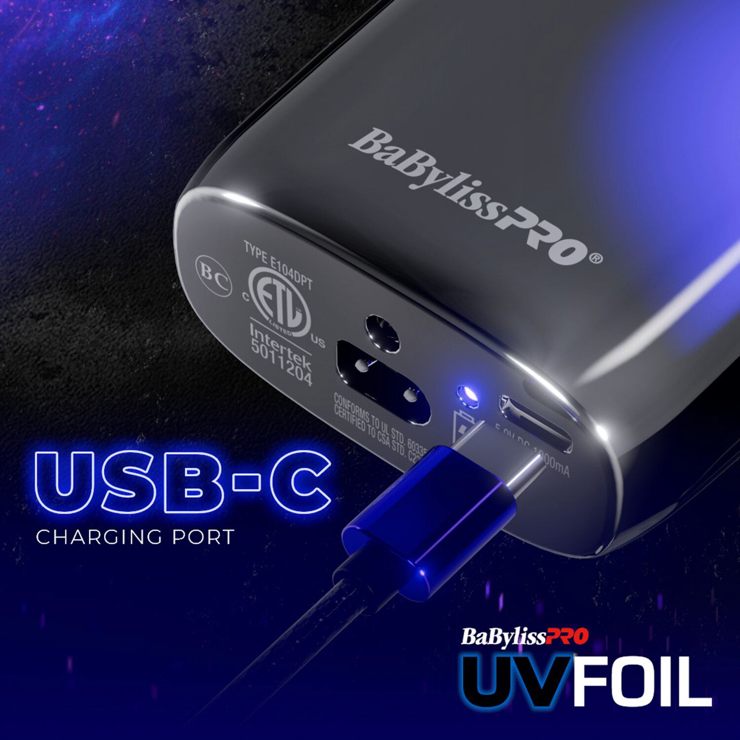 UVFOIL UV-Disinfecting Metal Single-Foil Shaver - BaBylissPRO | CosmoProf