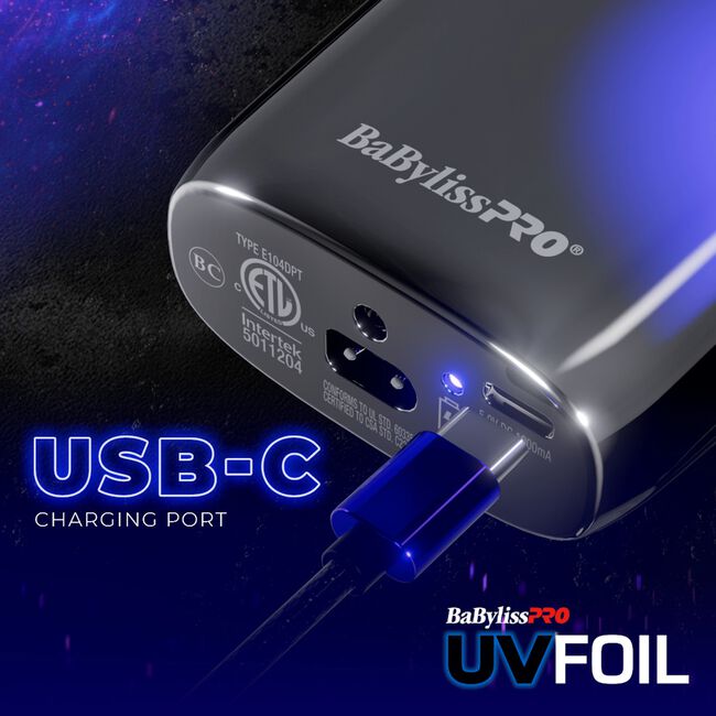 UVFOIL UV-Disinfecting Metal Single-Foil Shaver - BaBylissPRO | CosmoProf