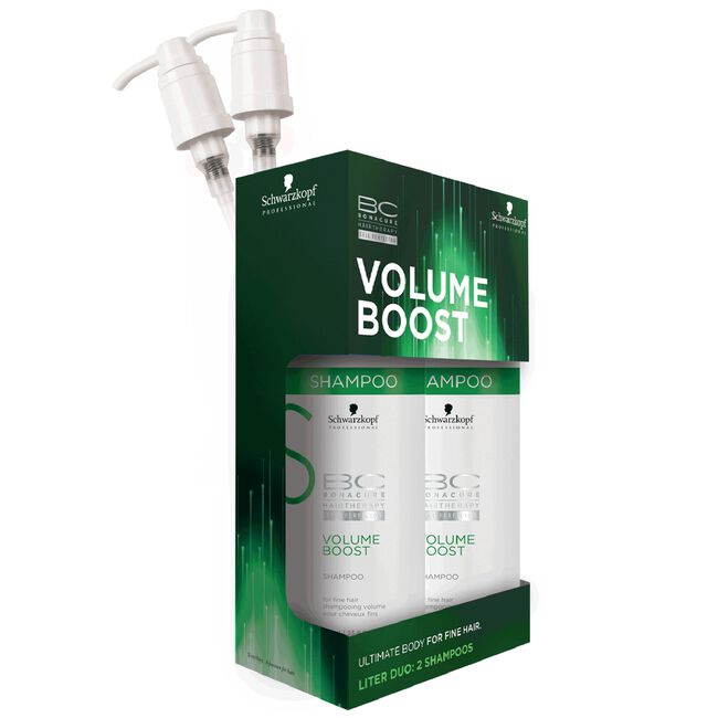Bonacure Volume Boost Shampoo Liter Duo with Pumps - Schwarzkopf ...