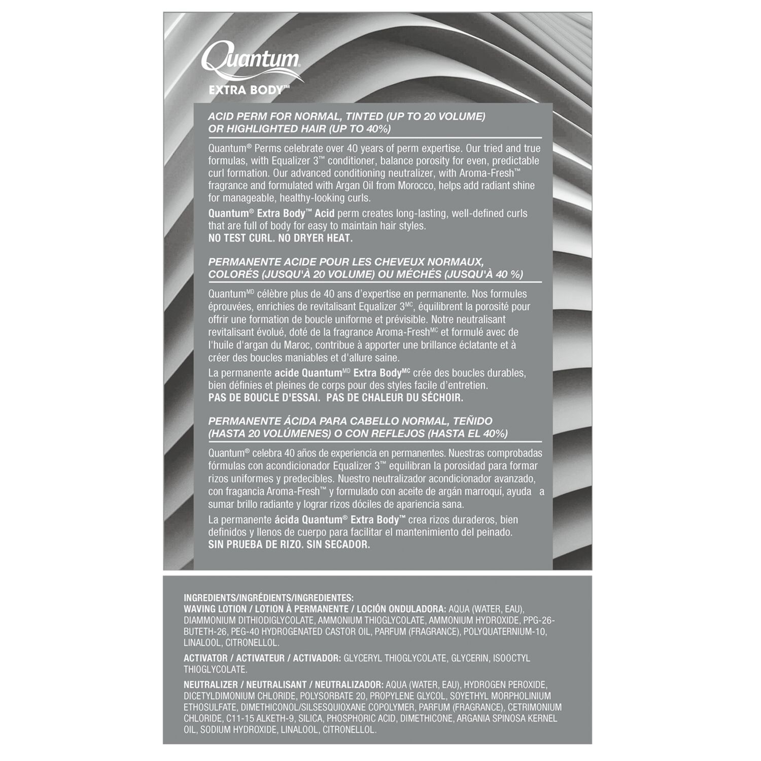 Quantum Extra Body Acid Perm for Normal, Tinted or Highlighted Hair ...