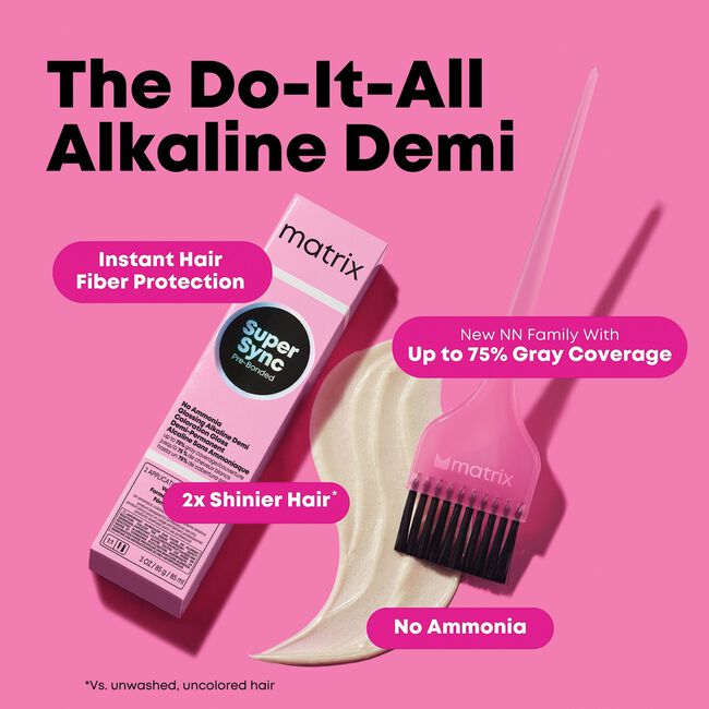 4RV+ Red Violet + Super Sync Pre-Bonded Alkaline Demi-Permanent Hair ...