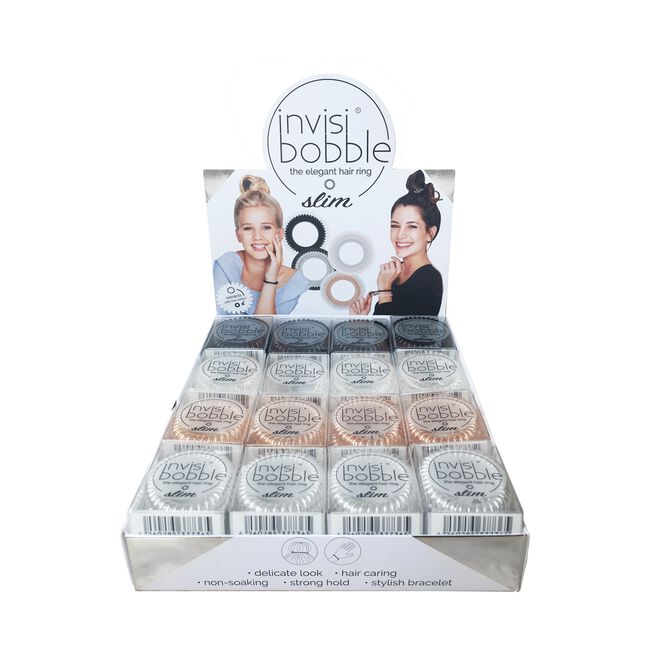 Invisibobble SLIM - 16 Count Display - Invisibobble | CosmoProf