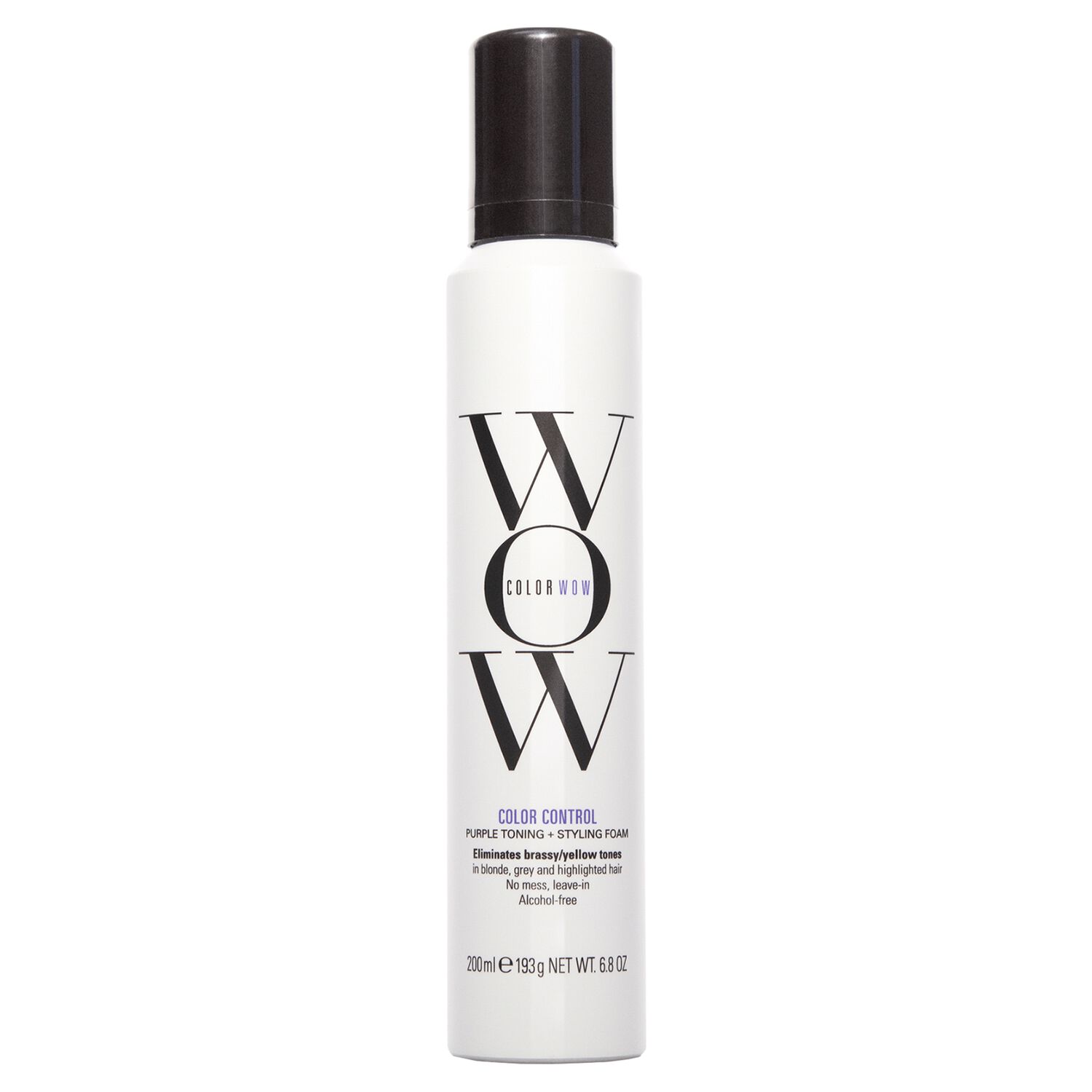 Color Control Purple Toning + Styling Foam for Light Hair - ColorWOW ...