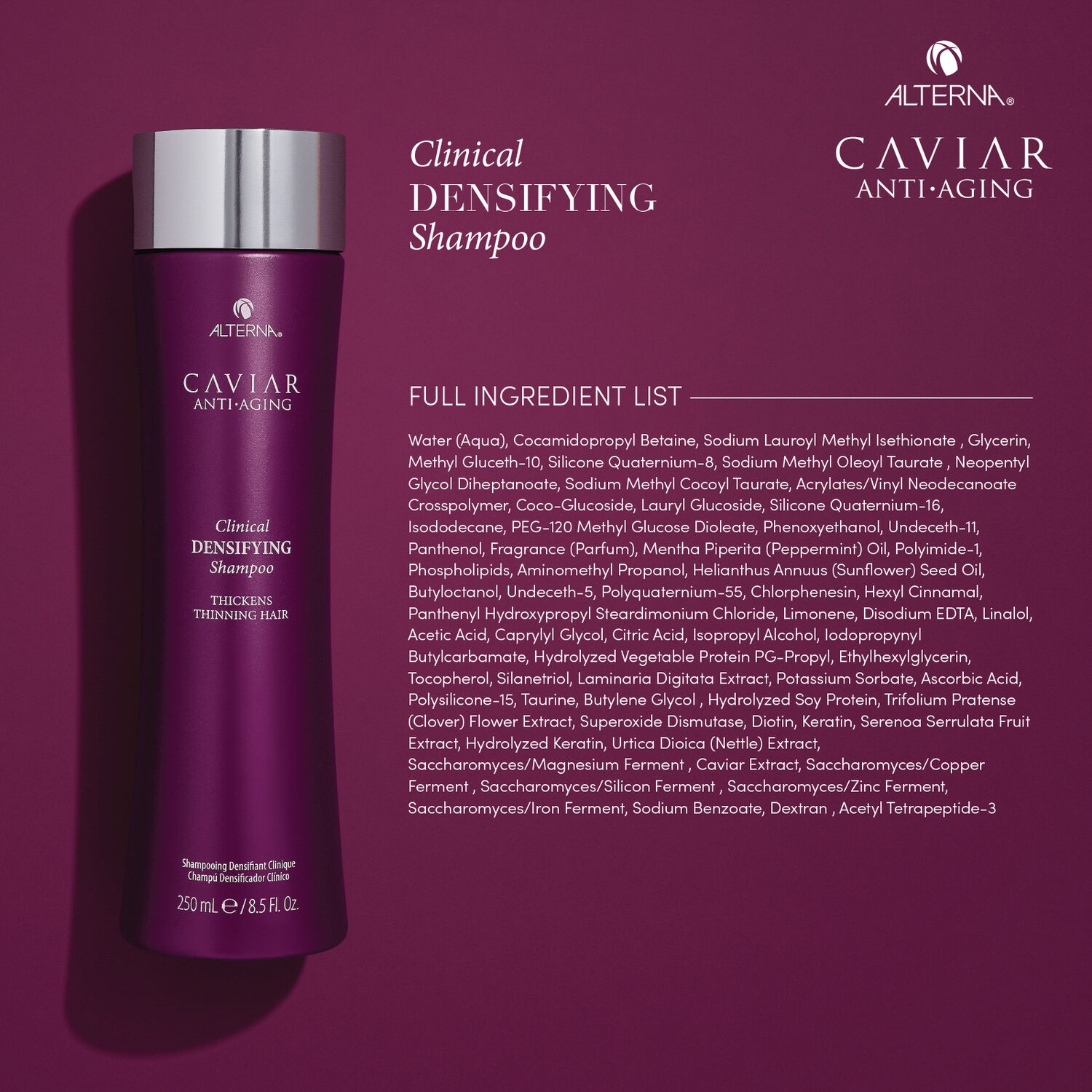 Caviar Anti-Aging Clinical Densifying Shampoo - Alterna | CosmoProf