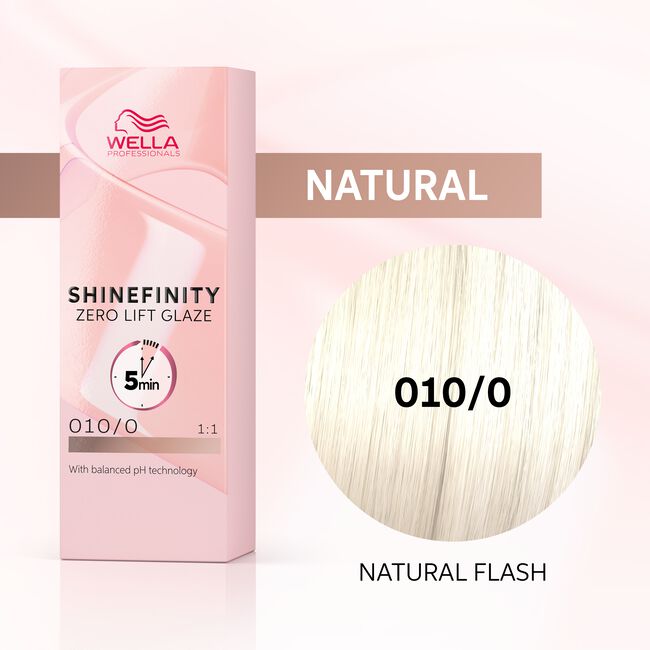 010/0 Natural Shinefinity Zero Lift Glaze - Wella | CosmoProf