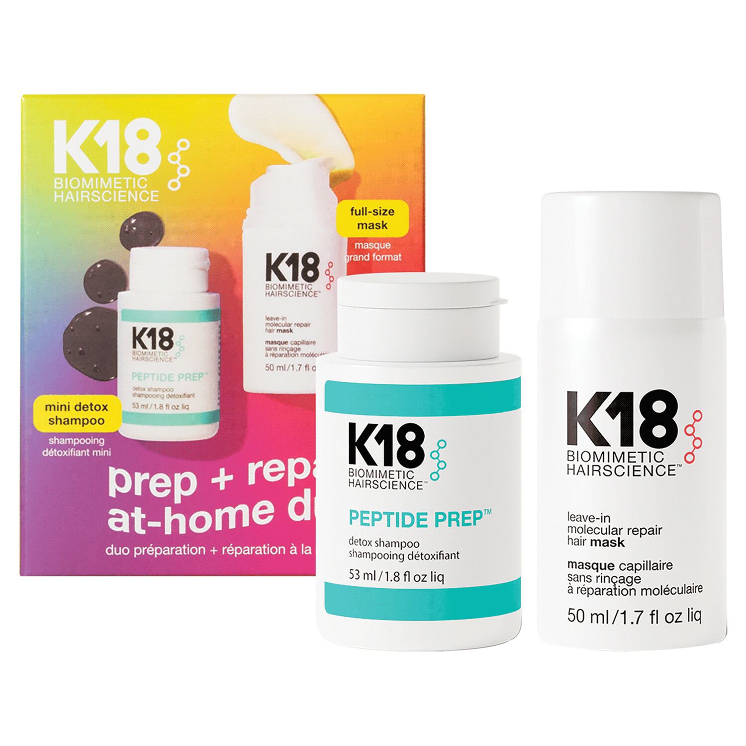 Protect & Repair Mini Kit - K18 Biomimetic Hairscience | CosmoProf
