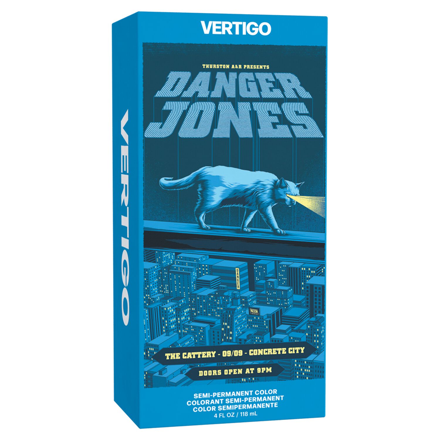 Vertigo Neon Blue Semi-Permanent Hair Color - Danger Jones | CosmoProf