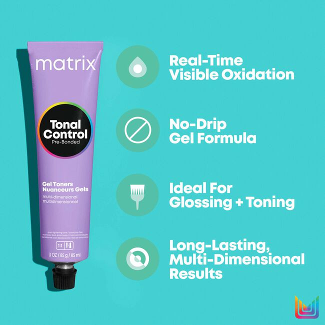 10PR A Bit Blushed Tonal Control Pre-Bonded Acidic Gel Toner - Matrix ...