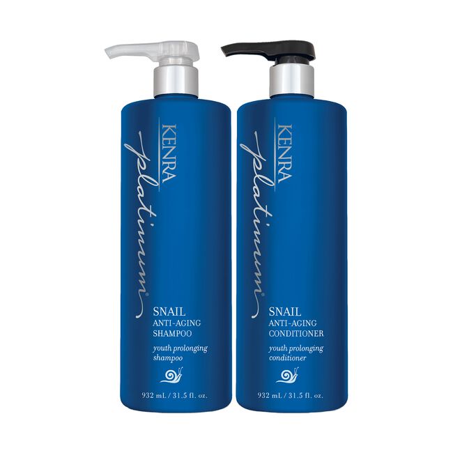 Platinum Snail Anti-Age Shampoo, Conditioner Liter Duo - Kenra ...