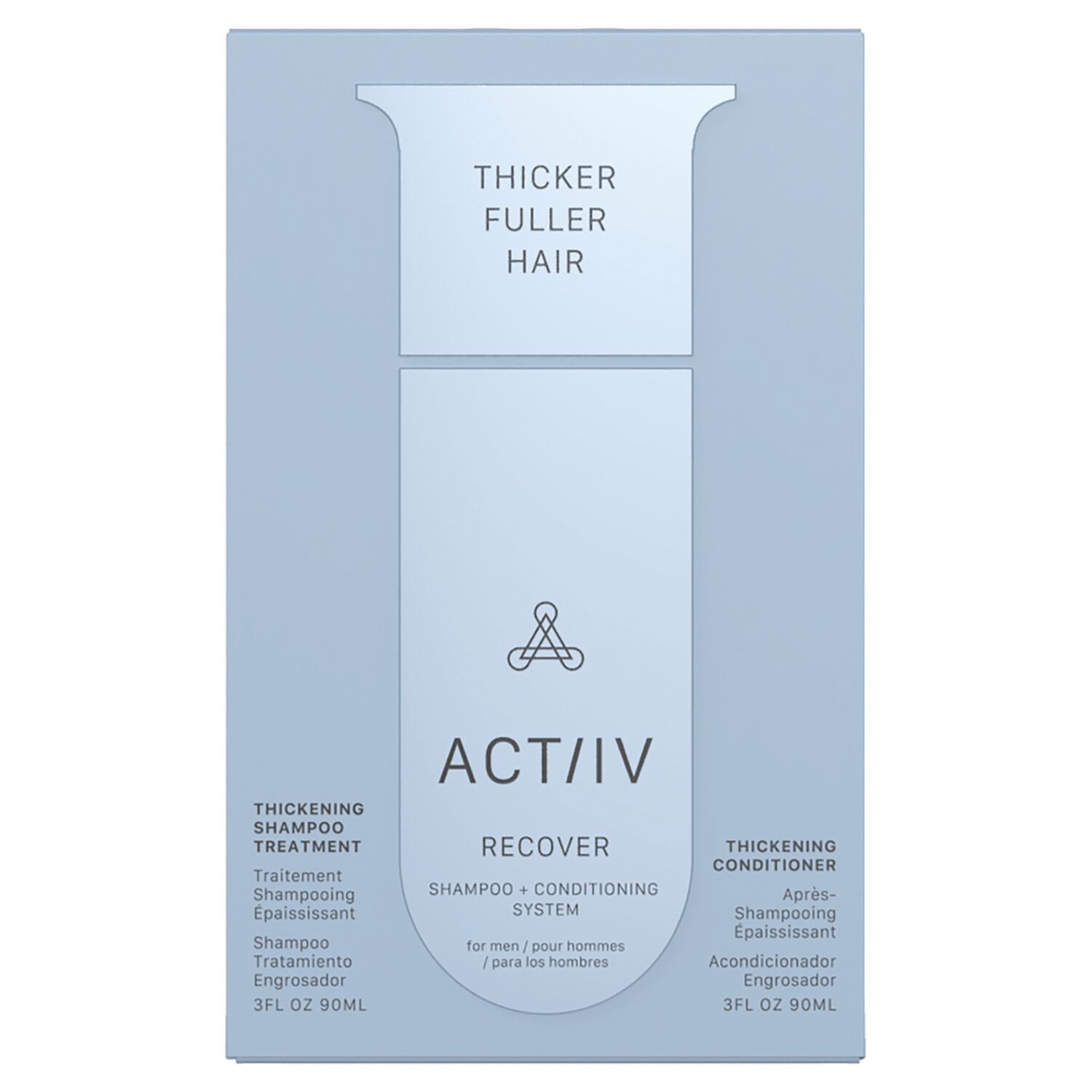 Recover Shampoo & Conditioning System for Men - ACTiiV Hair Science ...