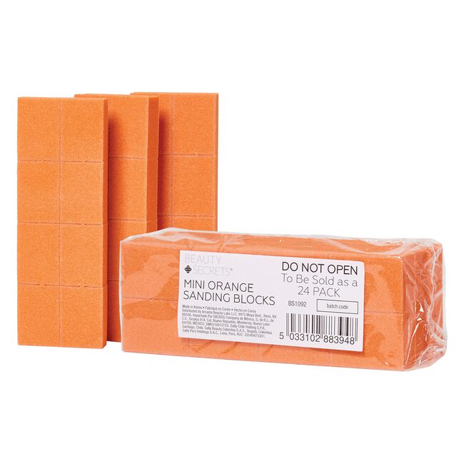 Mini Orange Sanding Block 24-Count - Beauty Secrets | CosmoProf