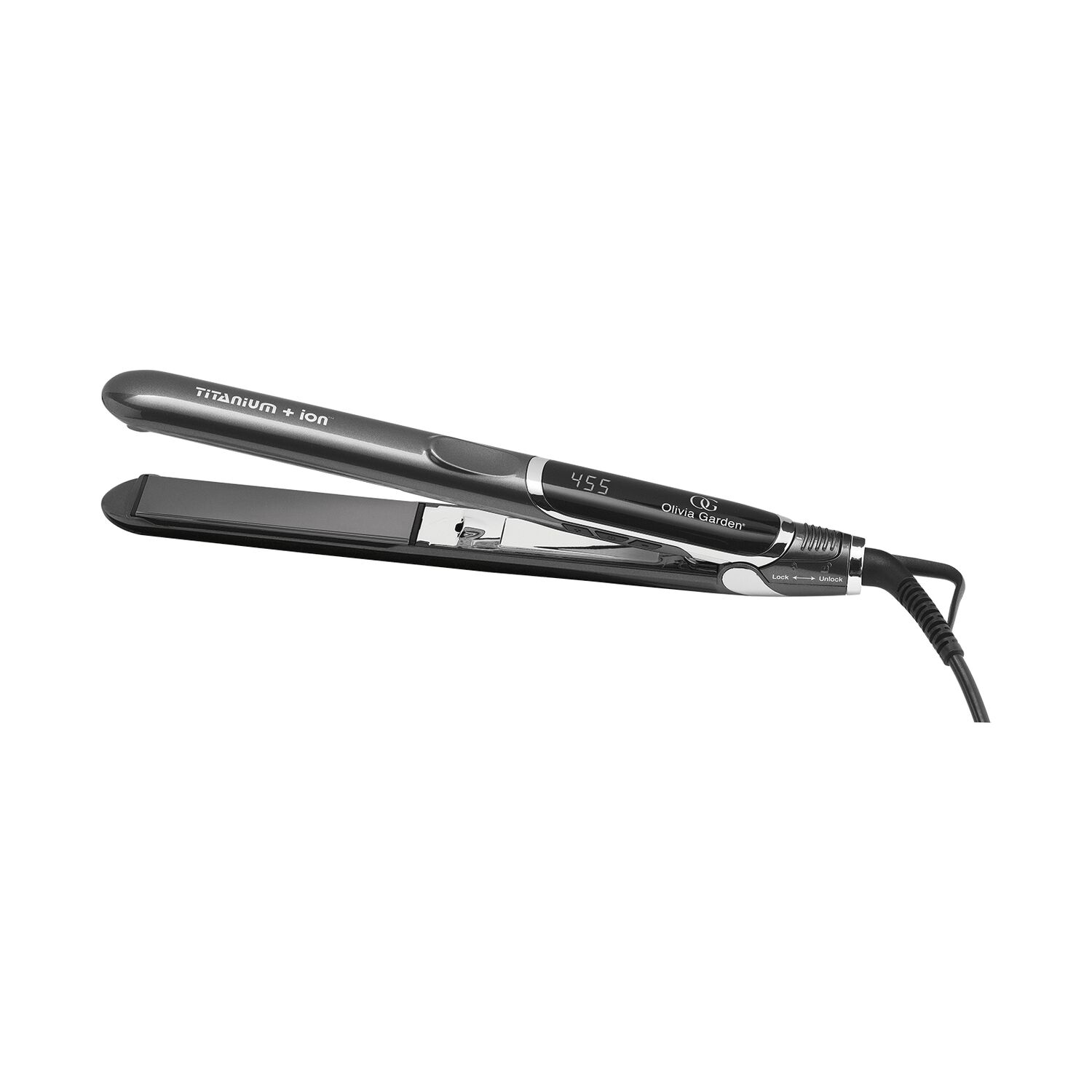 Titanium + Ion 1 Inch Flat Iron - Olivia Garden | CosmoProf