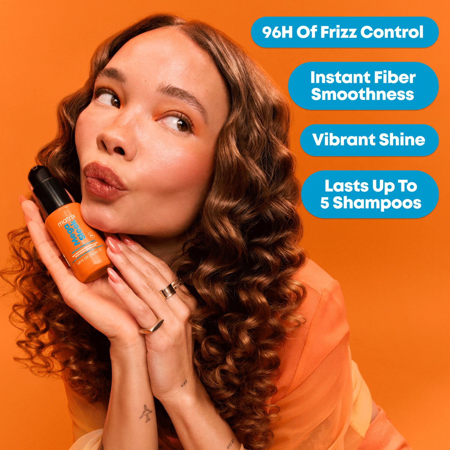 Mega Sleek 96H Anti-Frizz Topcoat Serum - Matrix | CosmoProf