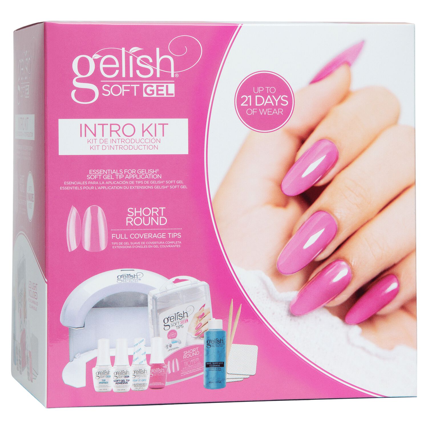 Short Round Soft Gel Tips Intro Kit - Gelish | CosmoProf