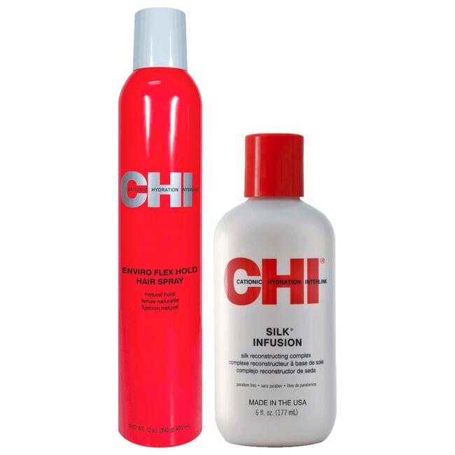 CHI Silk Infusion, CHI Enviro 54 Hairspray Natural Hold - Farouk ...