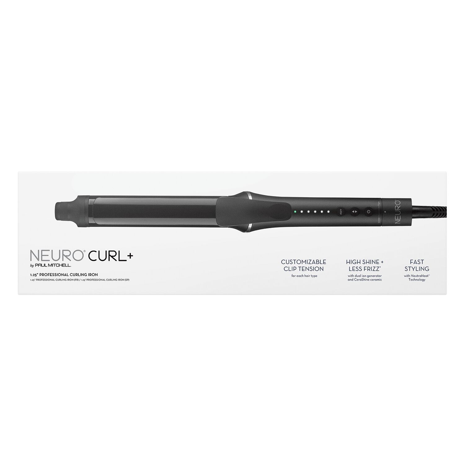 Neuro Curl+ 1.25 Inch Clip Curling Iron - John Paul Mitchell Systems ...