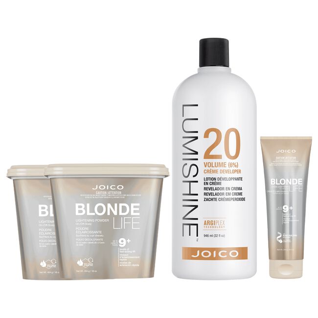 BlondLife Creme, Powder Lightener, Lumishine Creme Developer - Joico ...