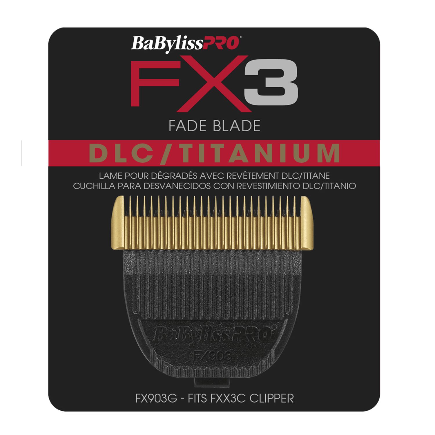 FX3 Clipper Titanium Fade Blade - BaBylissPRO | CosmoProf