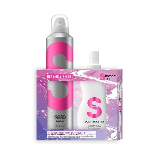 S-Factor Vivacious Hairspray and Body Booster Plumping Spray - TIGI ...