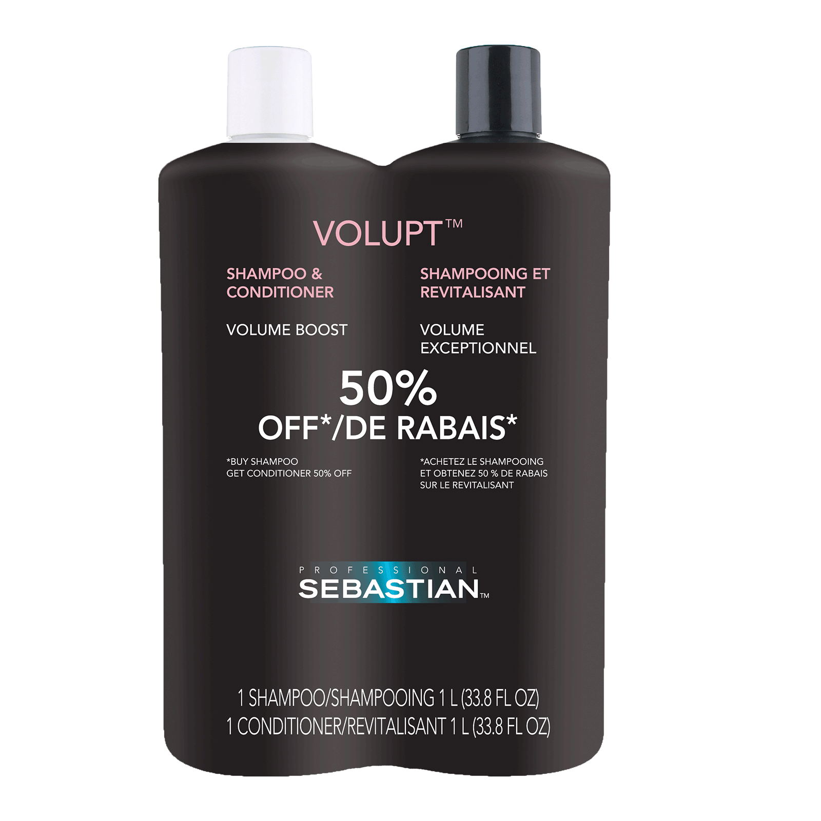 Volupt Shampoo and Conditioner Liter Duo - Sebastian | CosmoProf