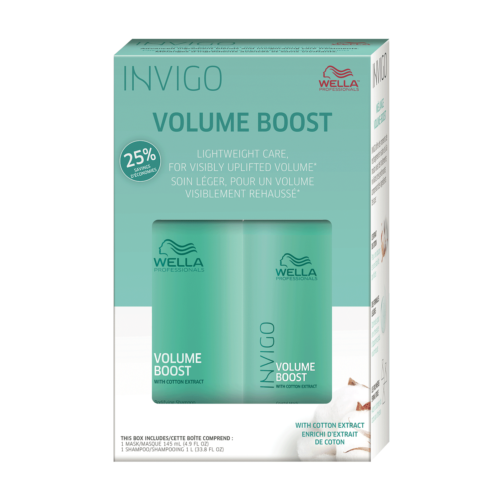Invigo Volume Boost Shampoo, Crystal Mask - Wella | CosmoProf