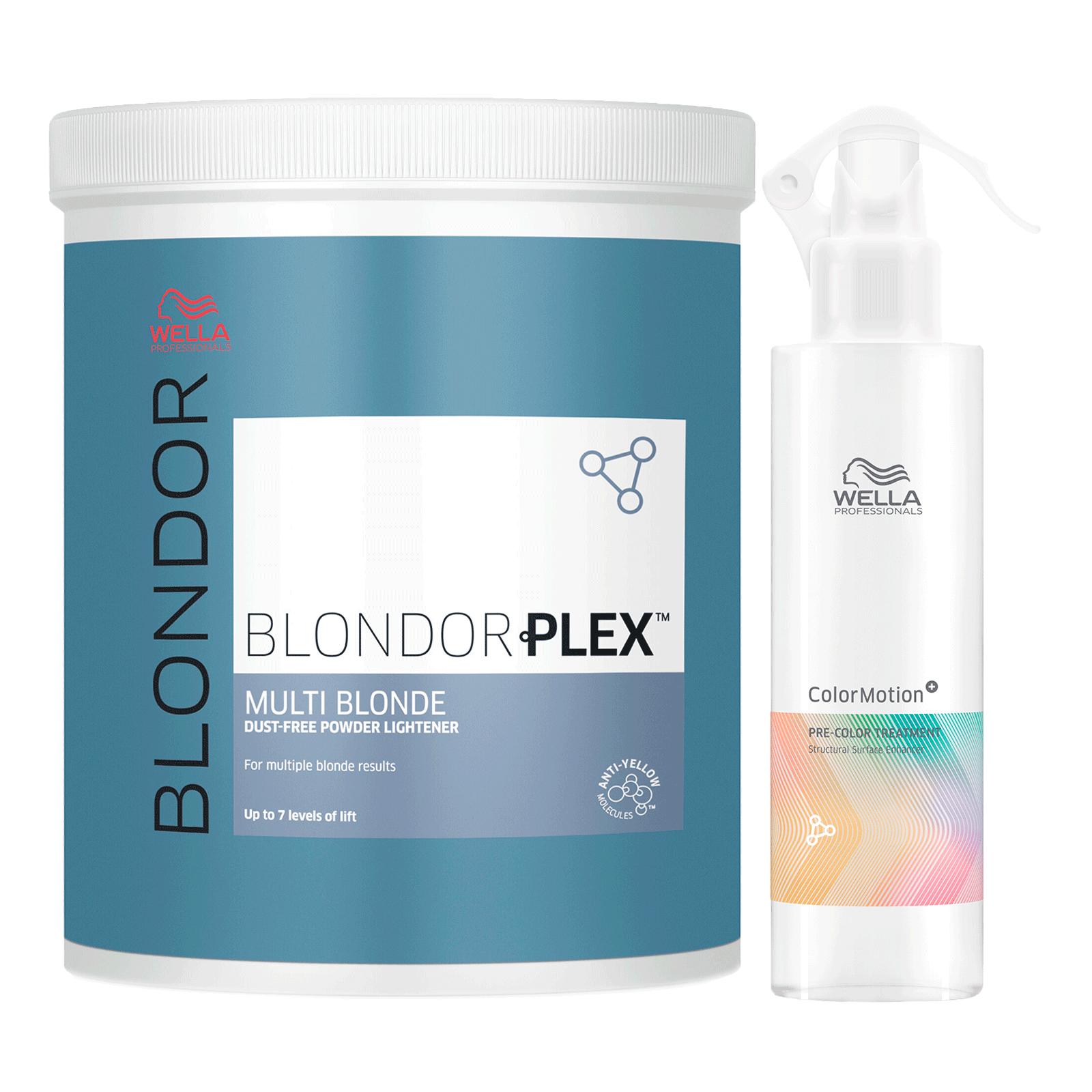 BlondorPlex Powder Lightener, ColorMotion+ Pre-Color T/ment - Wella ...